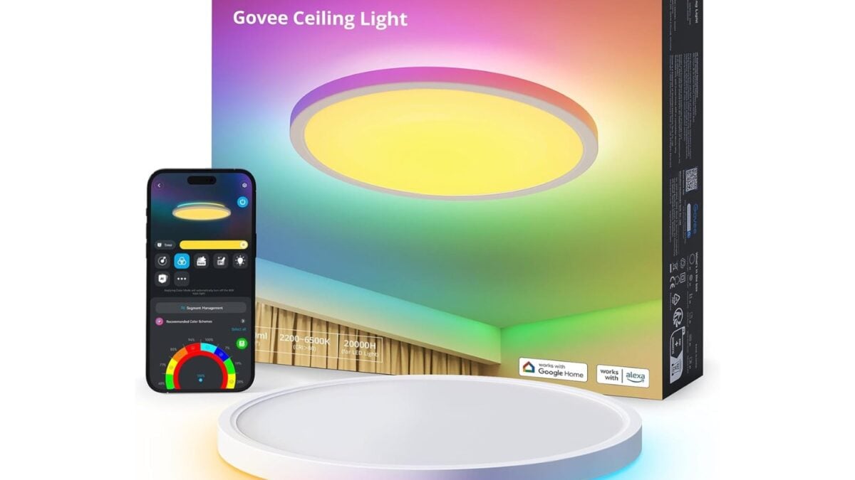 Govee prácticamente regala su lámpara de techo LED inteligente con 16 ...