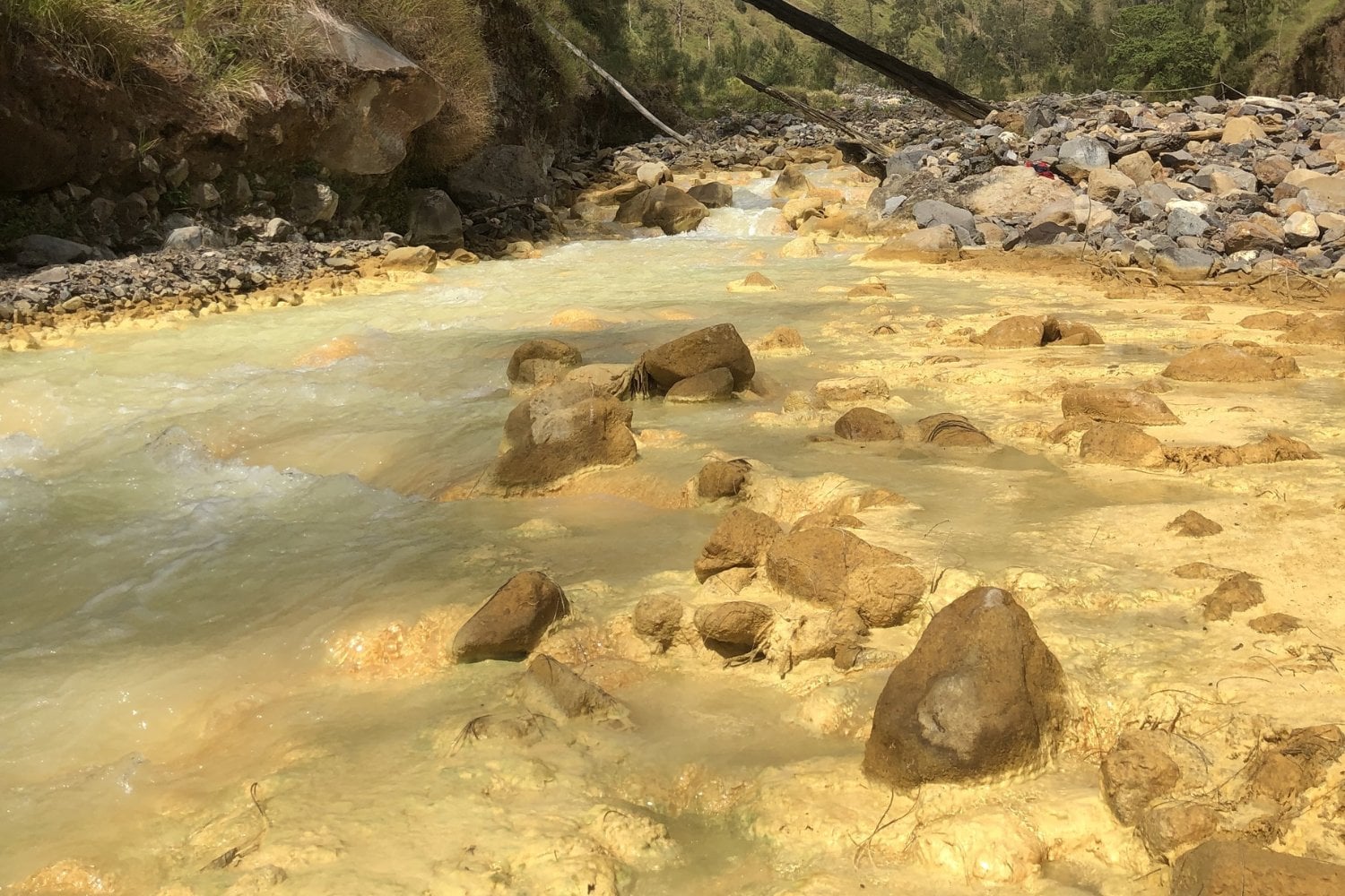 Un río de Sudamérica amaneció amarillo y las sospechas de las ...